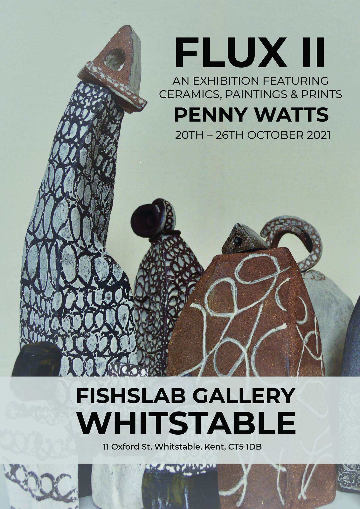 Penny Watts: ‘Flux II’ Ceramics, Paintings & Prints – Fishslab Gallery